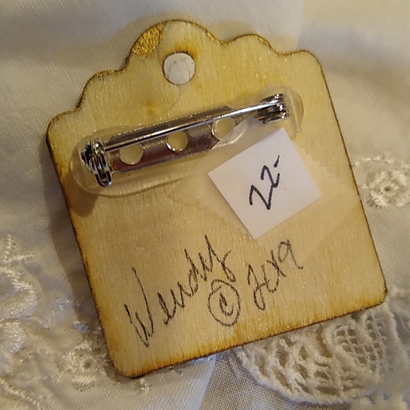 mirth and whimsy | Jewelry | Stained Glass Replica Brooch | Poshmark